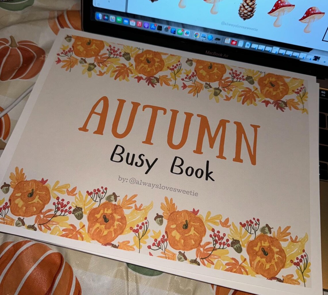 Autumn Busy Book Printable | Fall Busy Book | Pre-k Kindergarten ...