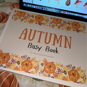 Autumn Busy Book Printable | Fall Busy Book | Pre-k Kindergarten ...