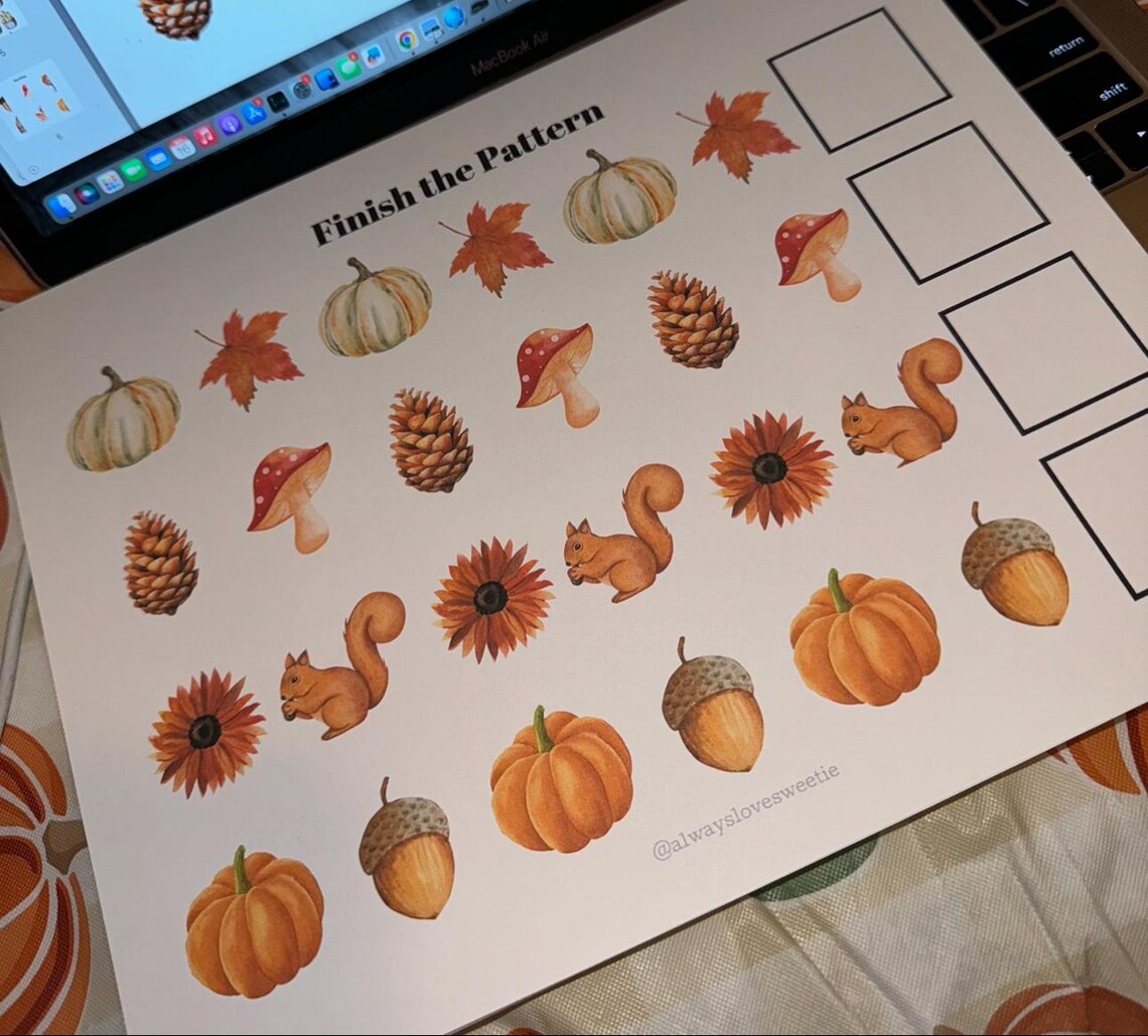 Autumn Busy Book Printable | Fall Busy Book | Pre-k Kindergarten ...