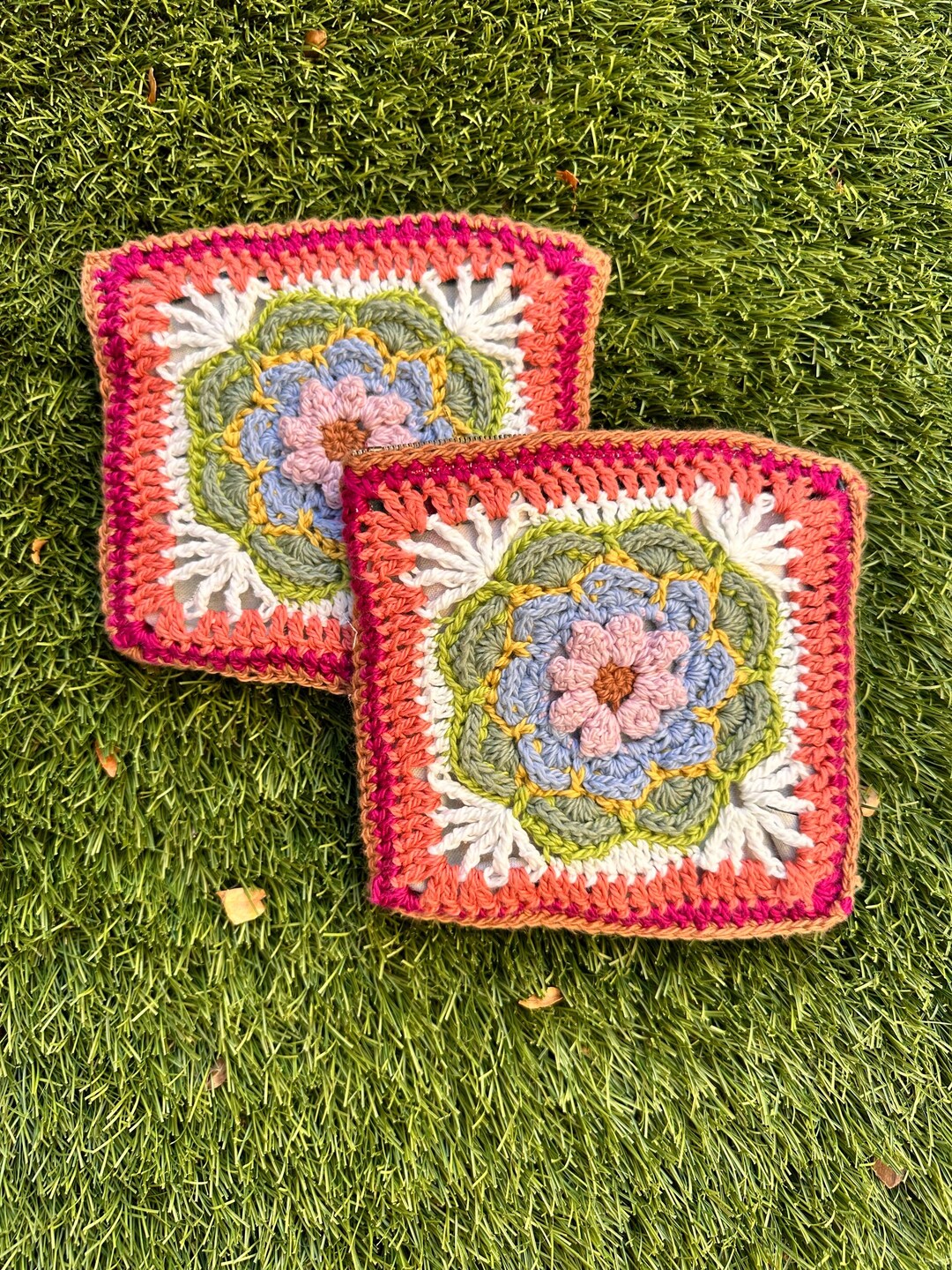 Handmade Crochet Granny Square Pouch | Gift for Her | Small Gift ...