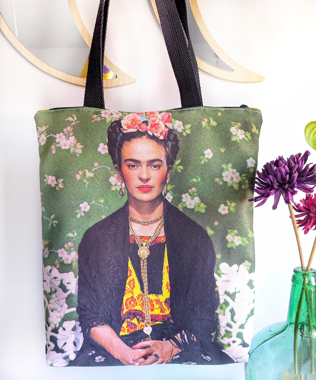 Frida Kahlo Canvas Tote Bag: Art and Style in Every Step, Frida Kahlo ...