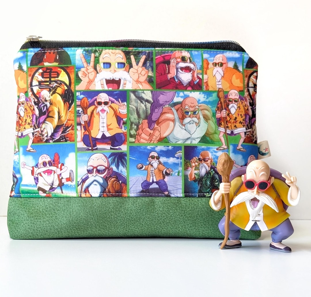 Master Roshi Dragon Ball Toiletry Bag | Handmade Anime Travel Pouch ...