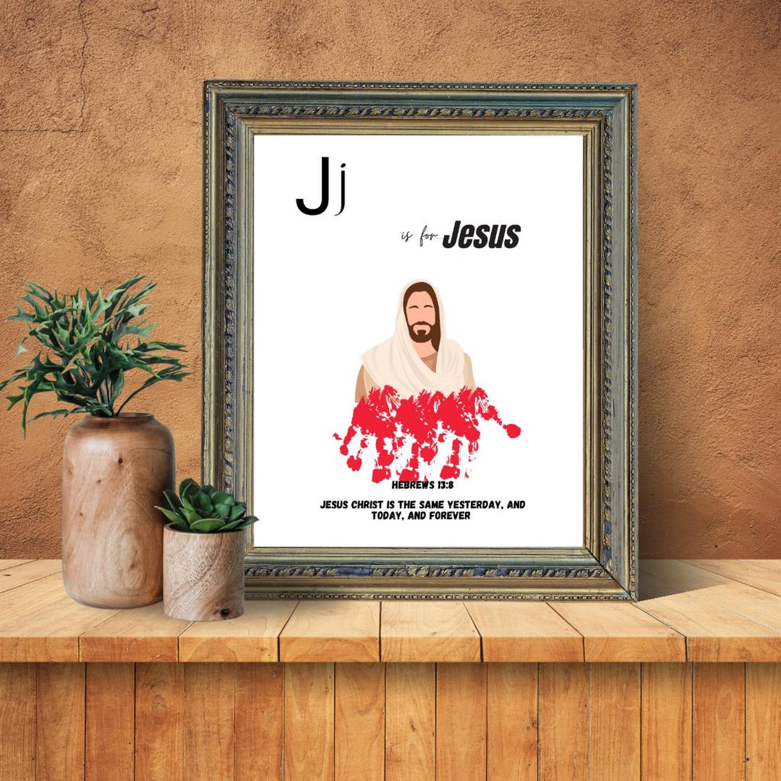 A-Z BIBLE Alphabet Book, Alphabet Handprint Art, Baby Toddler Child ...