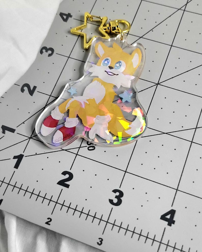 Sonic and Tails Acrylic Keychains - Etsy