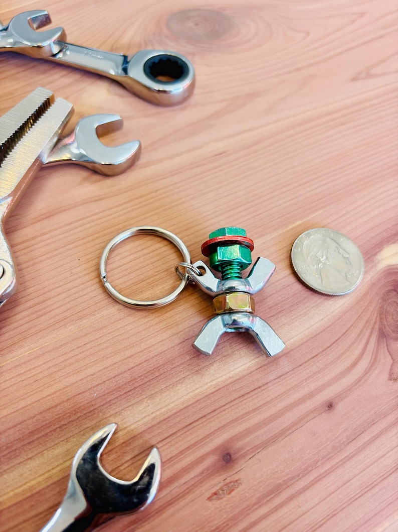 Nut and Bolt Key Chain | Custom Nut and Bolt Figure Key Chain ...