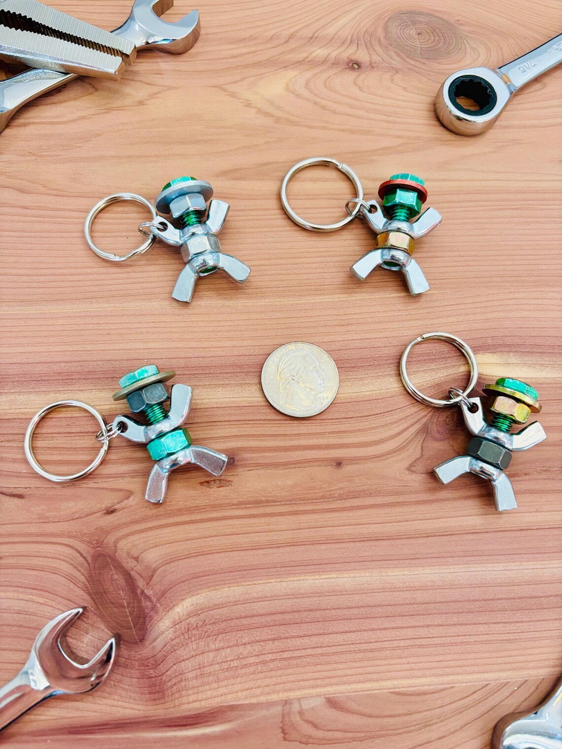 Nut and Bolt Key Chain | Custom Nut and Bolt Figure Key Chain ...