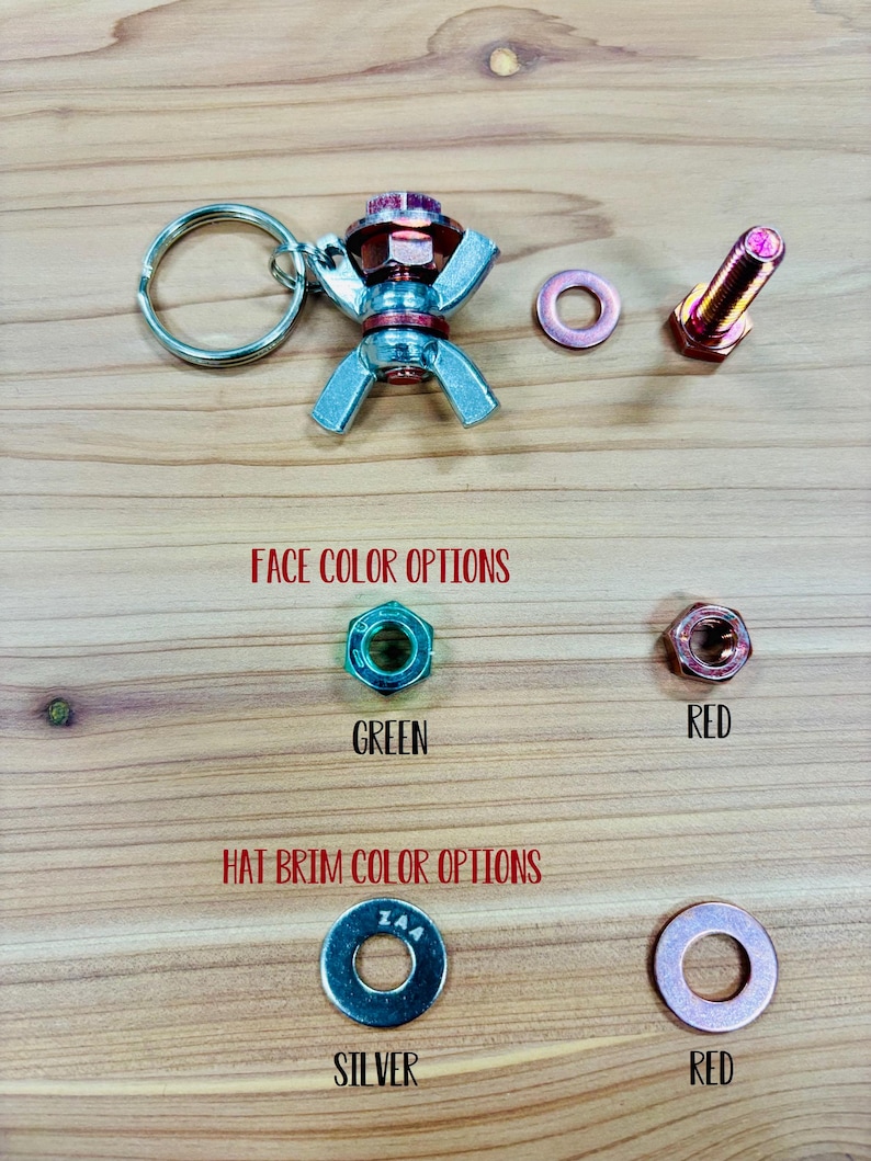 Nut and Bolt Key Chain | Custom Nut and Bolt Figure Key Chain ...