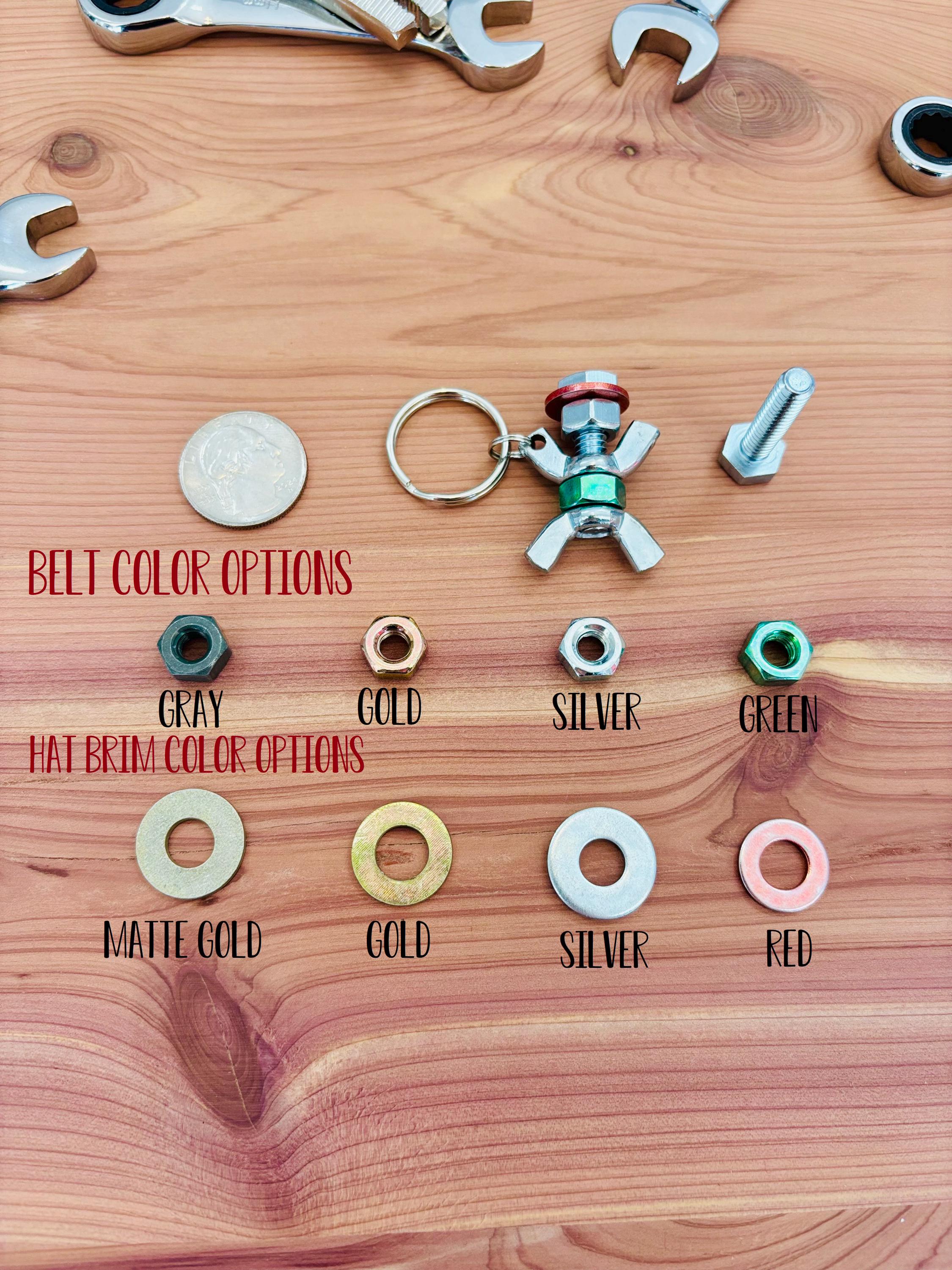 Nut and Bolt Key Chain | Custom Nut and Bolt Figure Key Chain ...