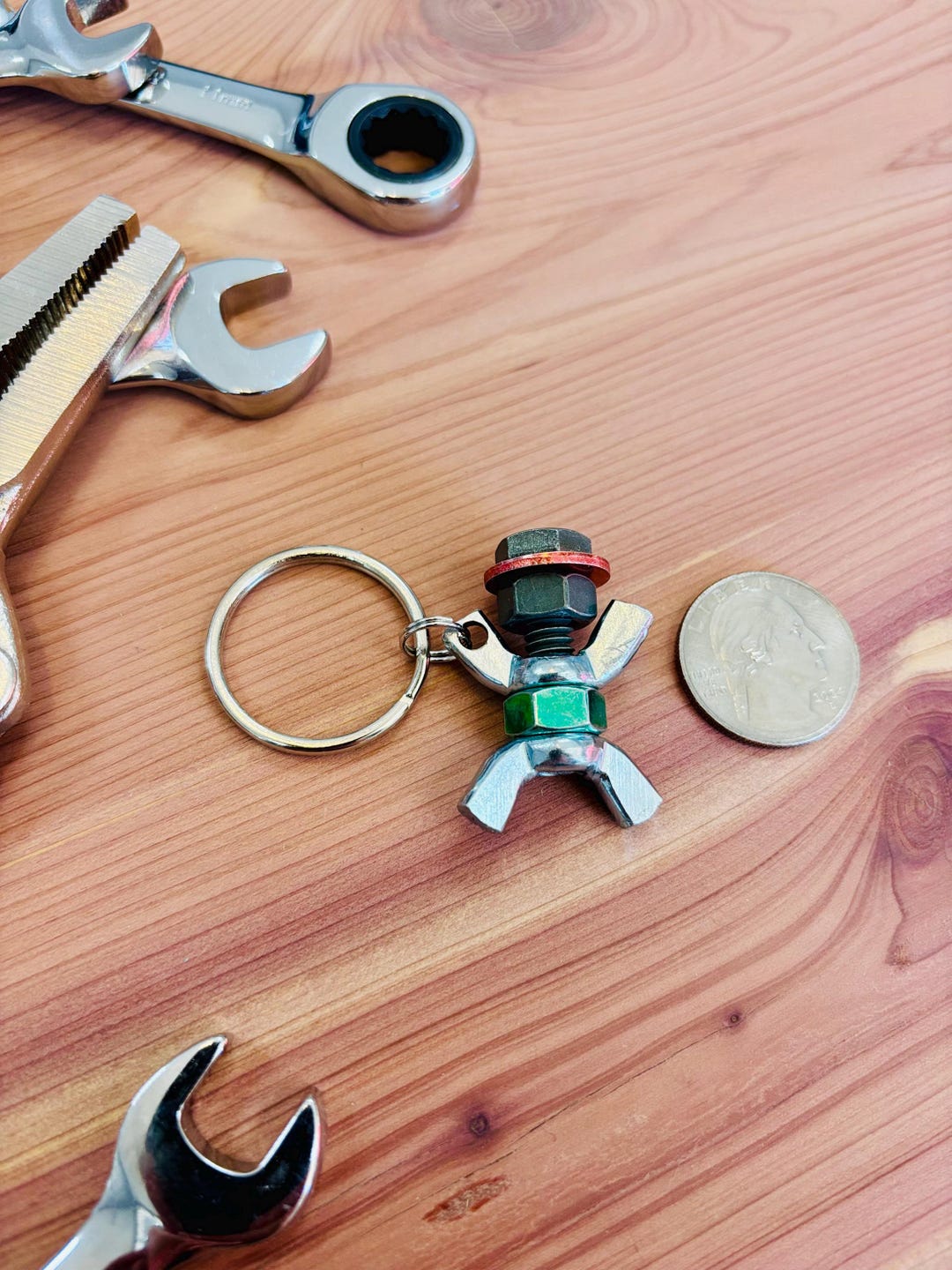 Nut and Bolt Key Chain | Custom Nut and Bolt Figure Key Chain ...