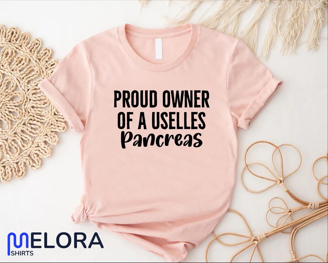 Proud Owner of A Useless Pancreas T-shirt, Diabetes Awareness Shirt ...