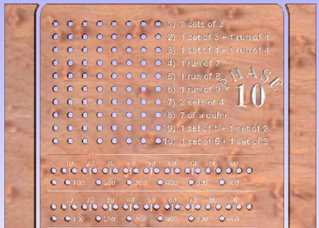 8 Player Phase 10 Score Card SVG, CR3D Digital Files - Etsy