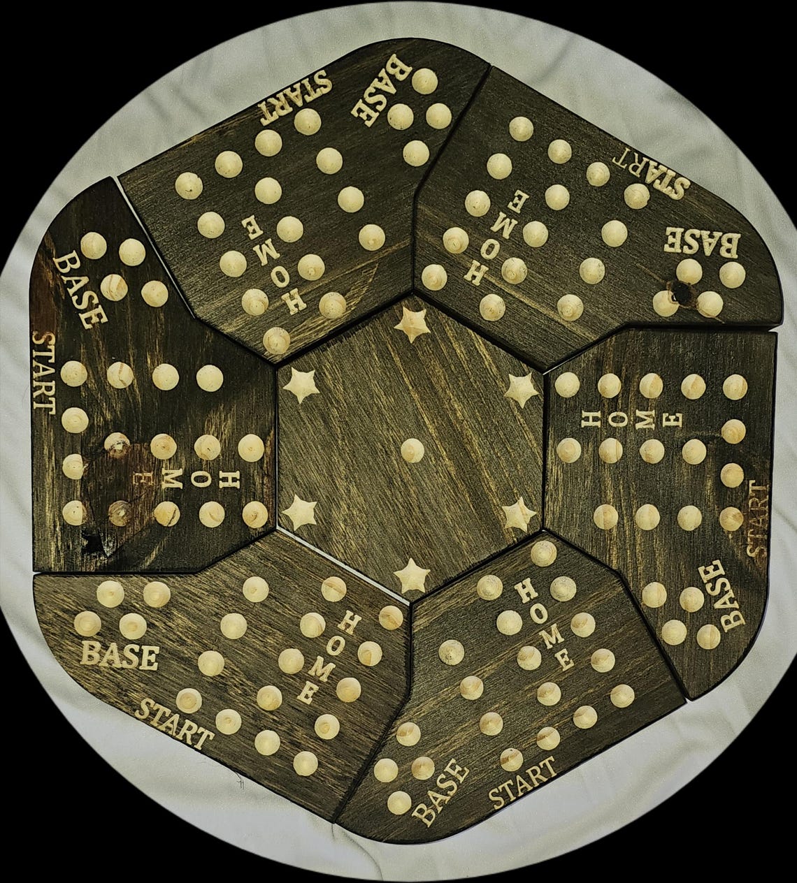 8 Player Portable Wahoo Game Board, Large Portable Octagon Aggravation ...