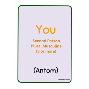 Arabic Pronouns Flashcards - Arabic Flashcard Pdf/digital Download ...