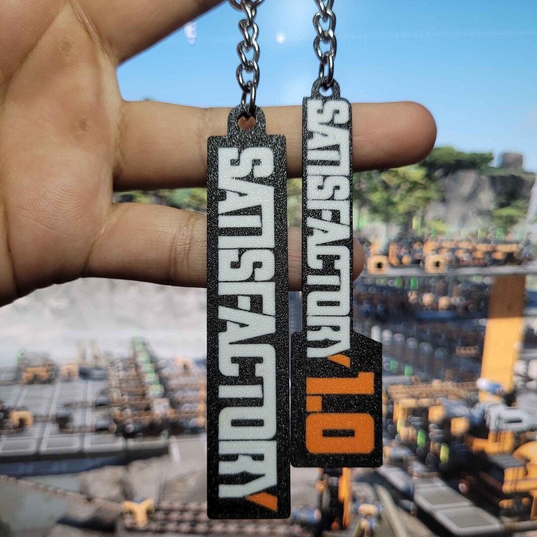 Satisfactory Logo 3d Printed Keychain - Etsy