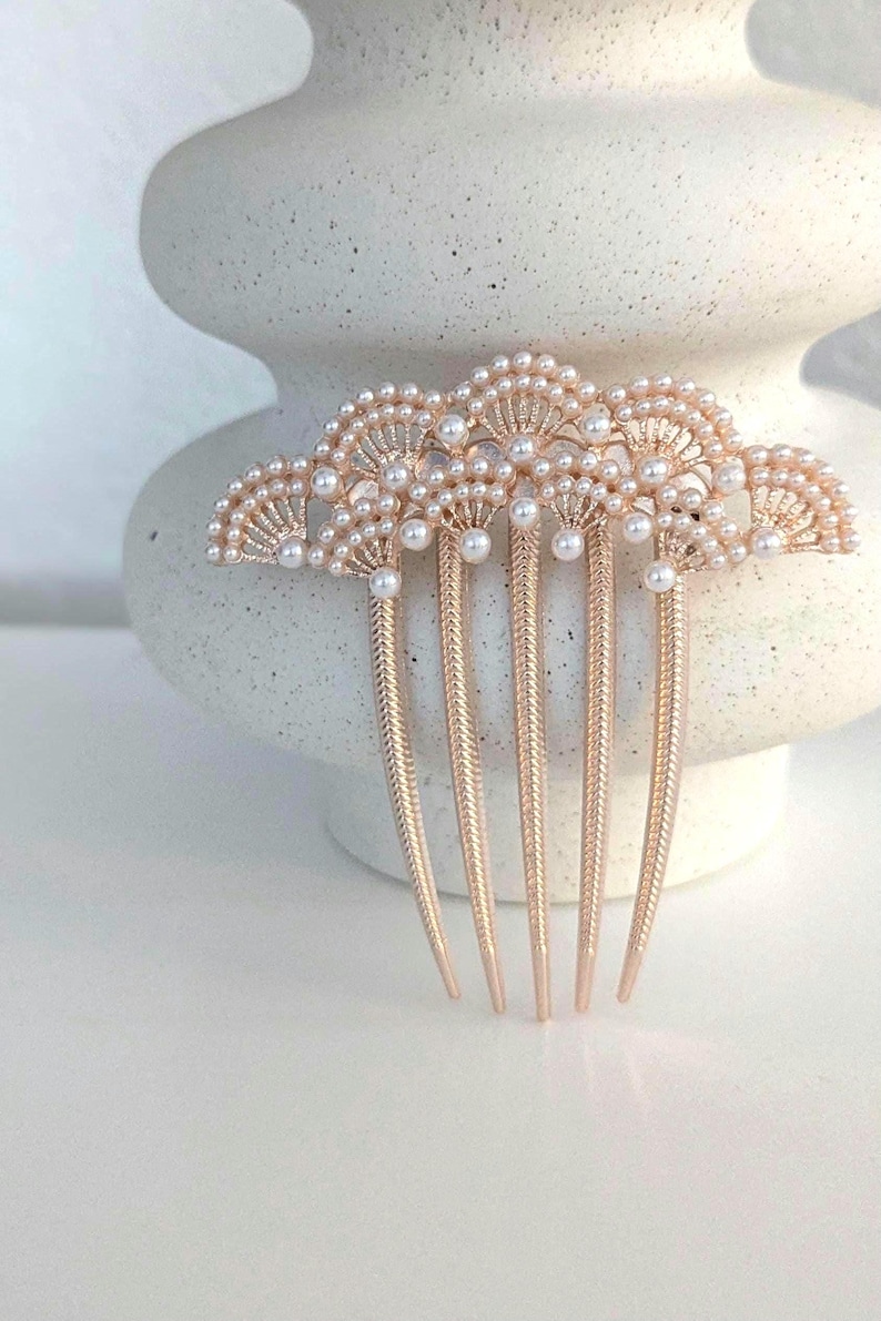 Pearl Hair Comb • Stylish Crystal Hair Fork - Etsy