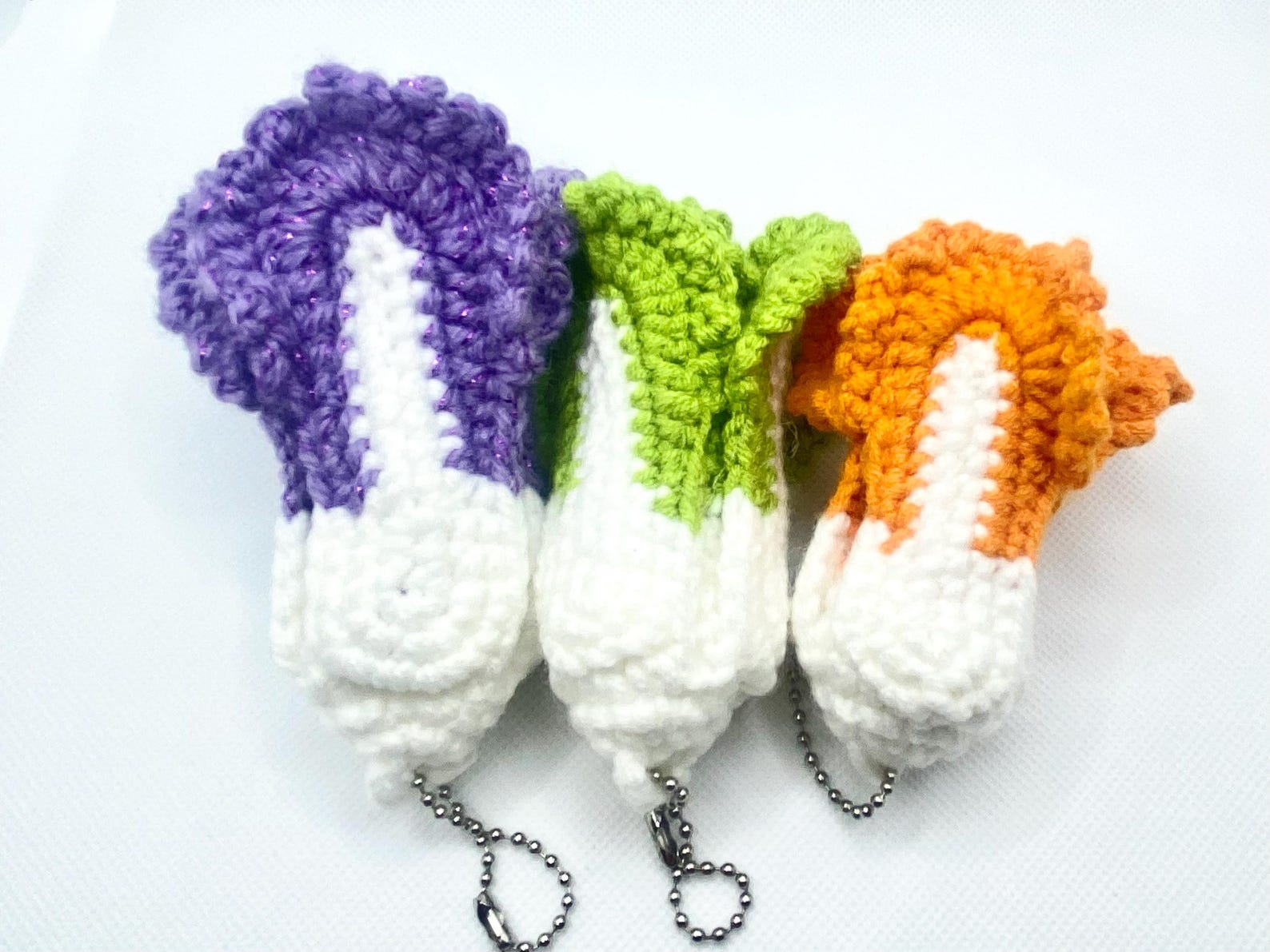 Handmade Crochet Cabbage Keychain - Cute Mini Chinese Cabbage Charm - Etsy