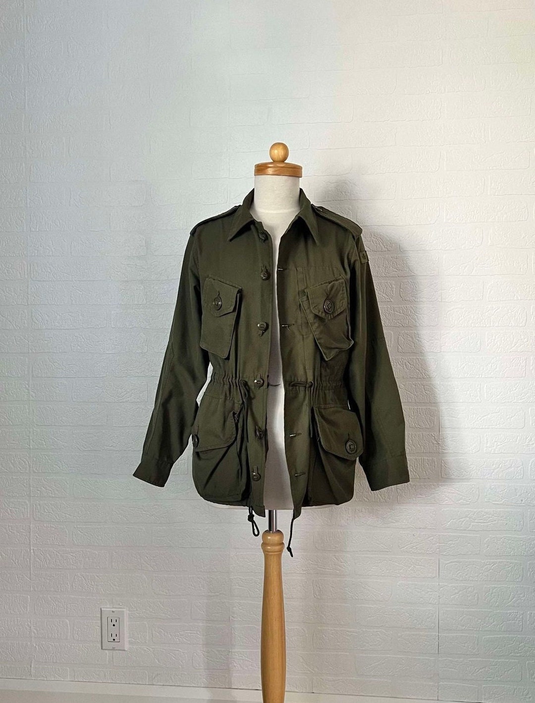 Canadian Army Coat, Canadian Army Vest 1992, Y2K Vintage Green. - Etsy