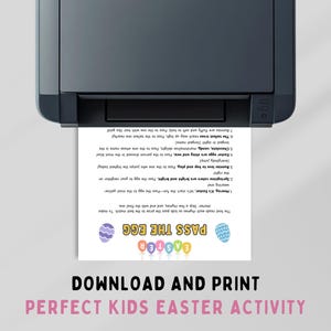 Pass the Prize Easter Game | Printable Easter Gift Exchange Game ...