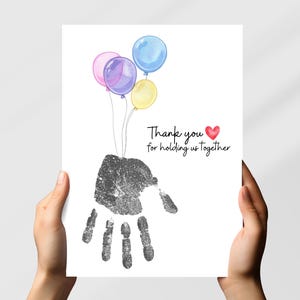 Cute Mother’s Day Handprint Art | Printable Keepsake Card for Mom ...