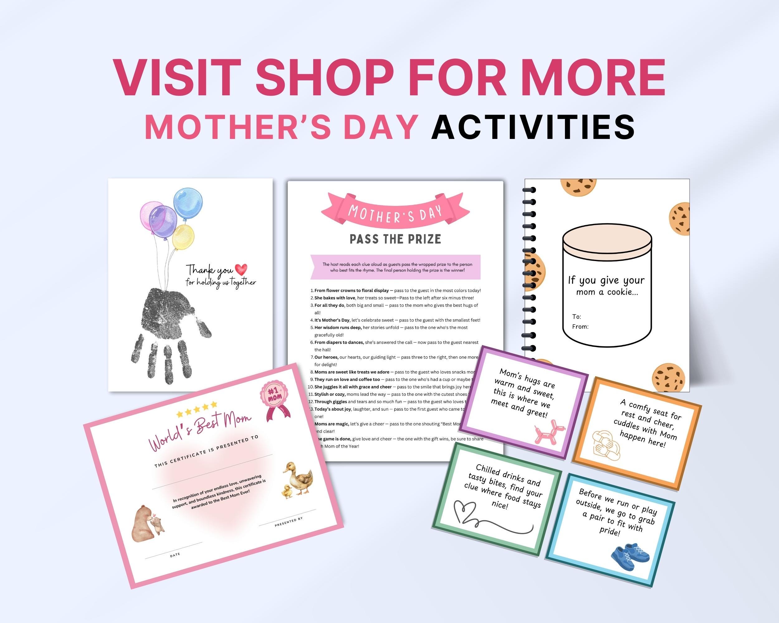 Mother's Day Scavenger Hunt | Printable Trivia Game for Mom | Treasure ...