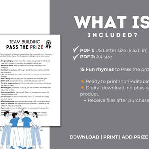 Pass the Prize Coworker Game | Printable Team Building Games | Office ...
