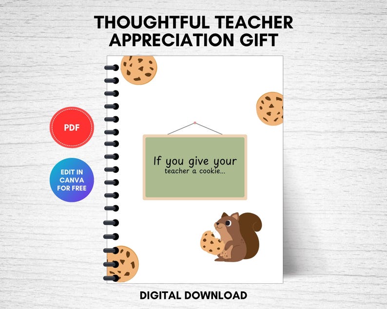 Editable Teacher Appreciation Booklet | DIY Teacher Gift From Kids ...