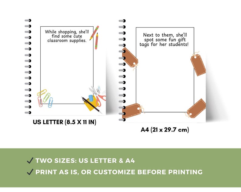 Editable Teacher Appreciation Booklet | DIY Teacher Gift From Kids ...