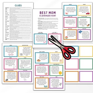 Printable Scavenger Hunt for Mother's Day | Fun Treasure Hunt Game for ...