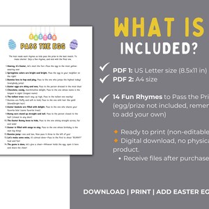 Pass the Prize Easter Game | Printable Easter Gift Exchange Game ...