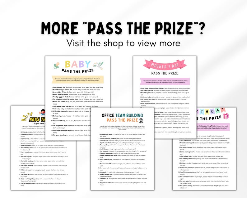 Pass the Prize Teacher Edition | Pass the Gift Teacher Game | Teacher ...