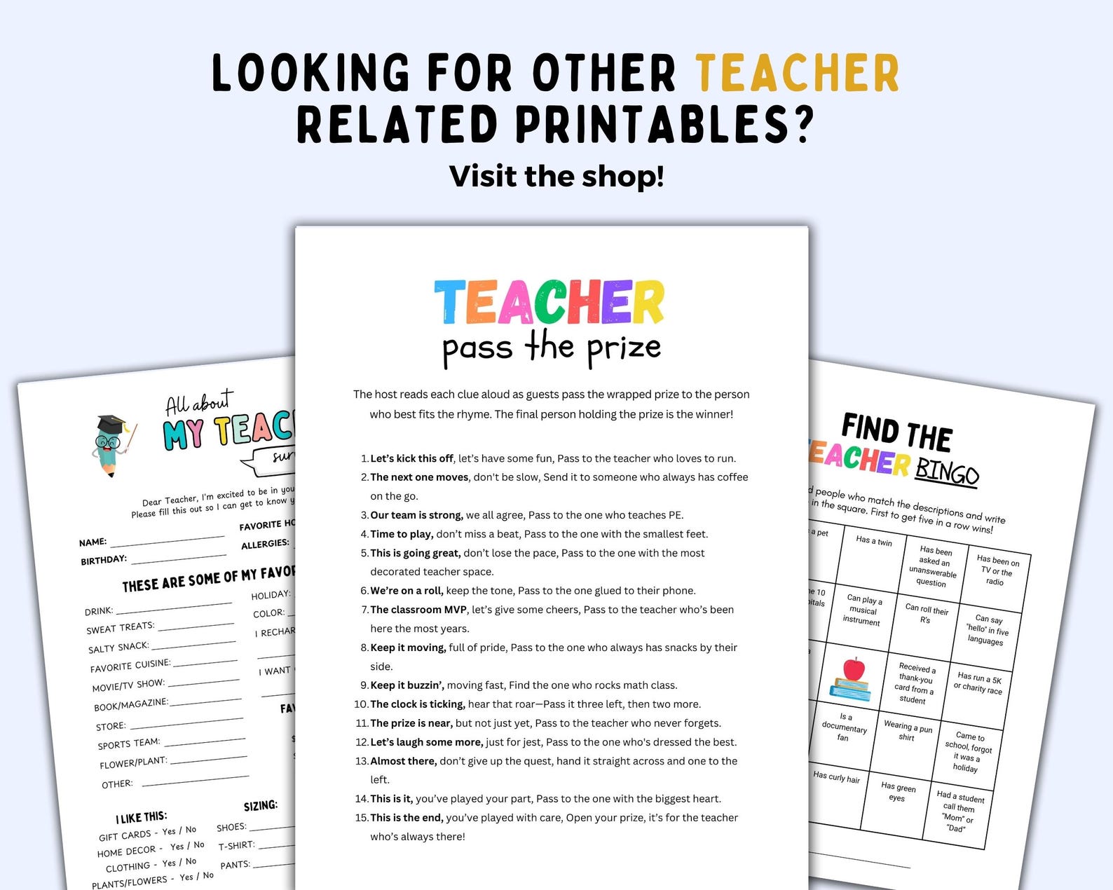 Funny Teacher Awards | Editable Staff Awards for Teachers | Teacher ...