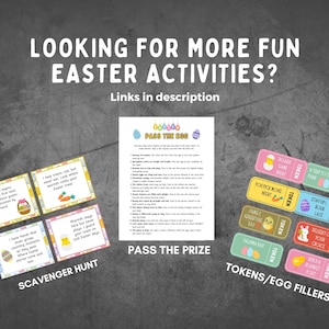 Pass the Prize Easter Game | Printable Easter Gift Exchange Game ...