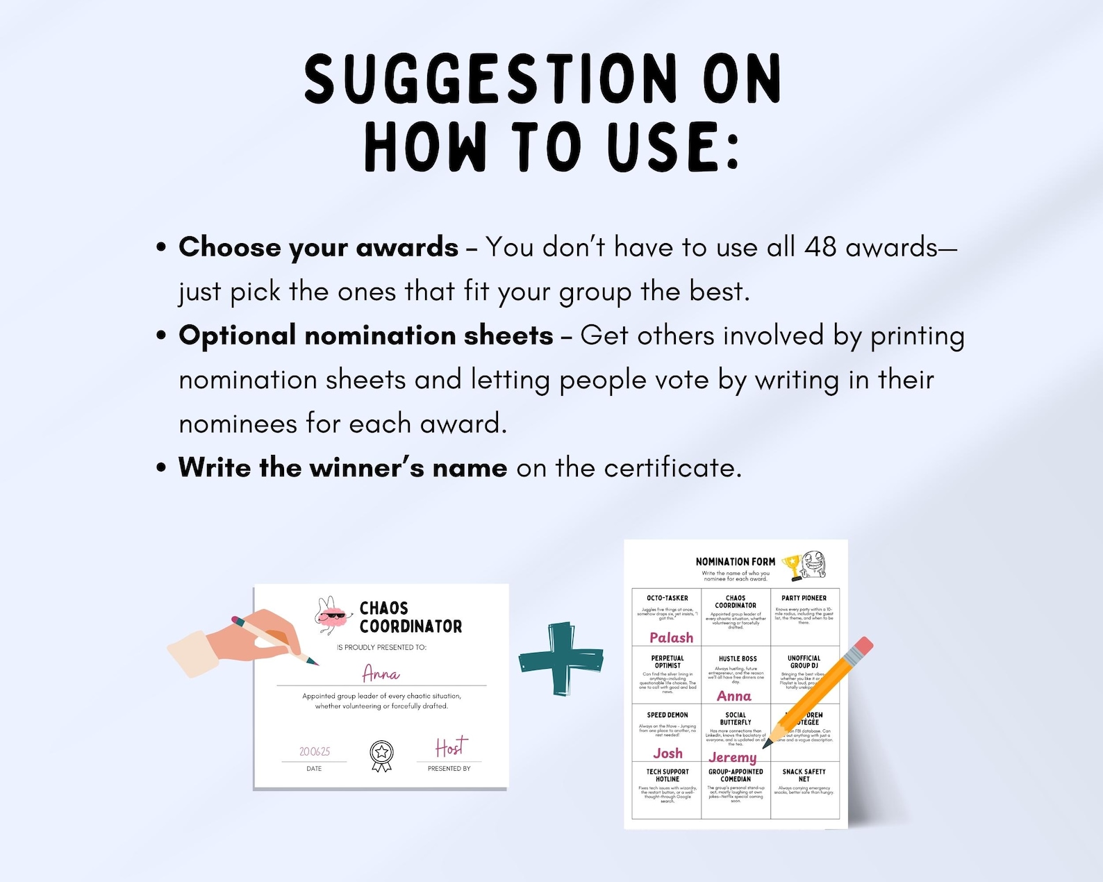 Funny Friends Awards Printables | Sarcastic Friend Certificates | Girls ...