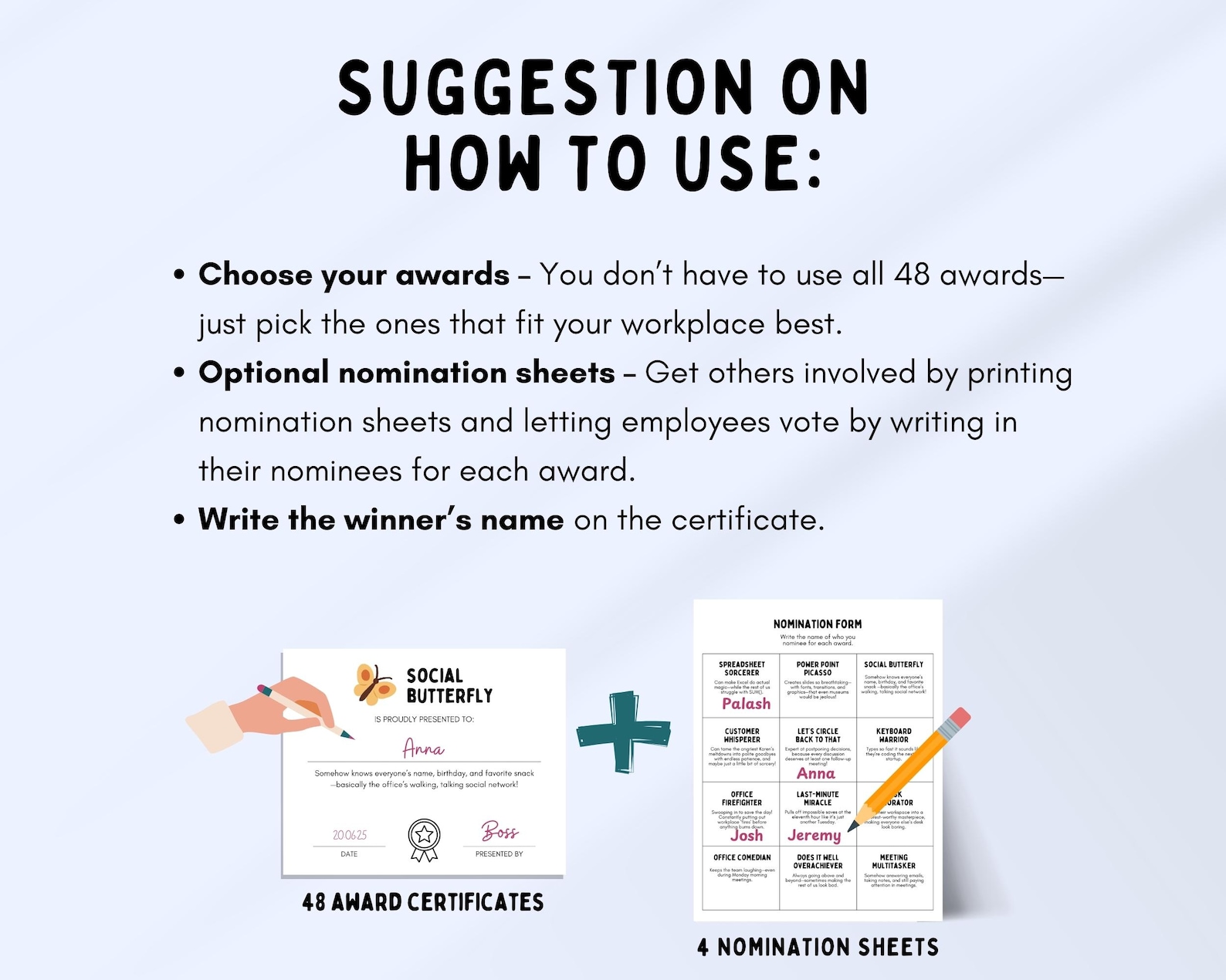 Employee Appreciation Awards Funny | Printable Office Superlatives ...