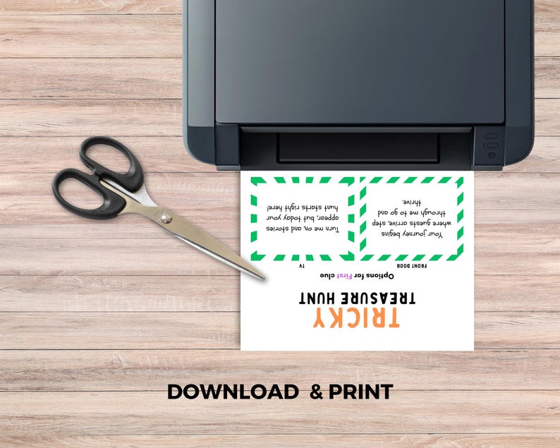 Printable Scavenger Hunt for Teens | Treasure Hunt Cards for Older Kids ...