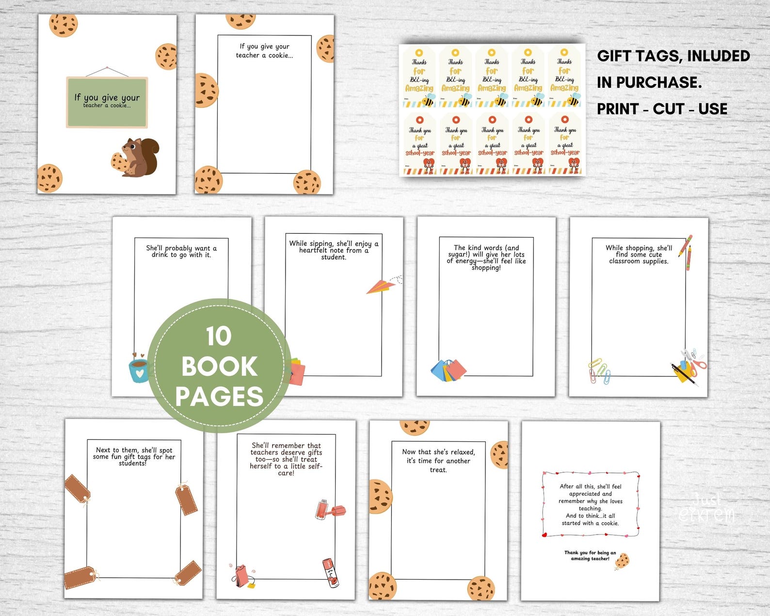 Editable Teacher Appreciation Booklet | DIY Teacher Gift From Kids ...