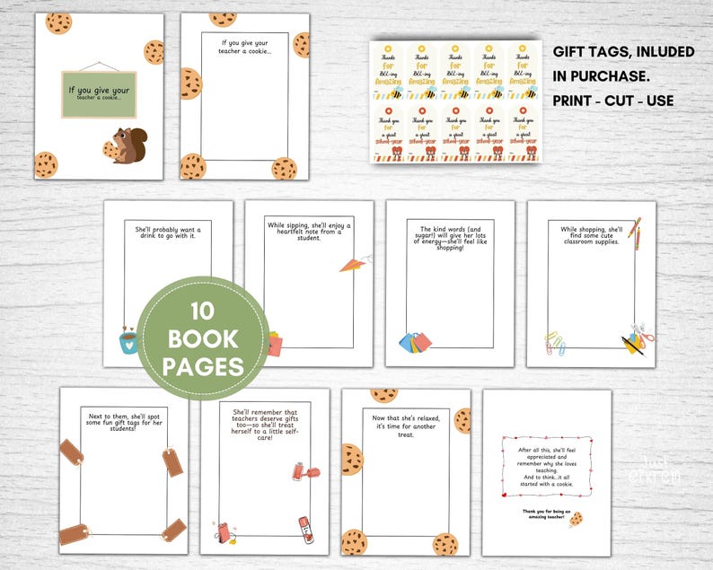 Editable Teacher Appreciation Booklet | DIY Teacher Gift From Kids ...