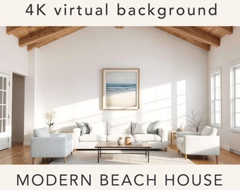 Virtual Livingroom Background for Zoom, Microsoft Teams, Google Meet ...