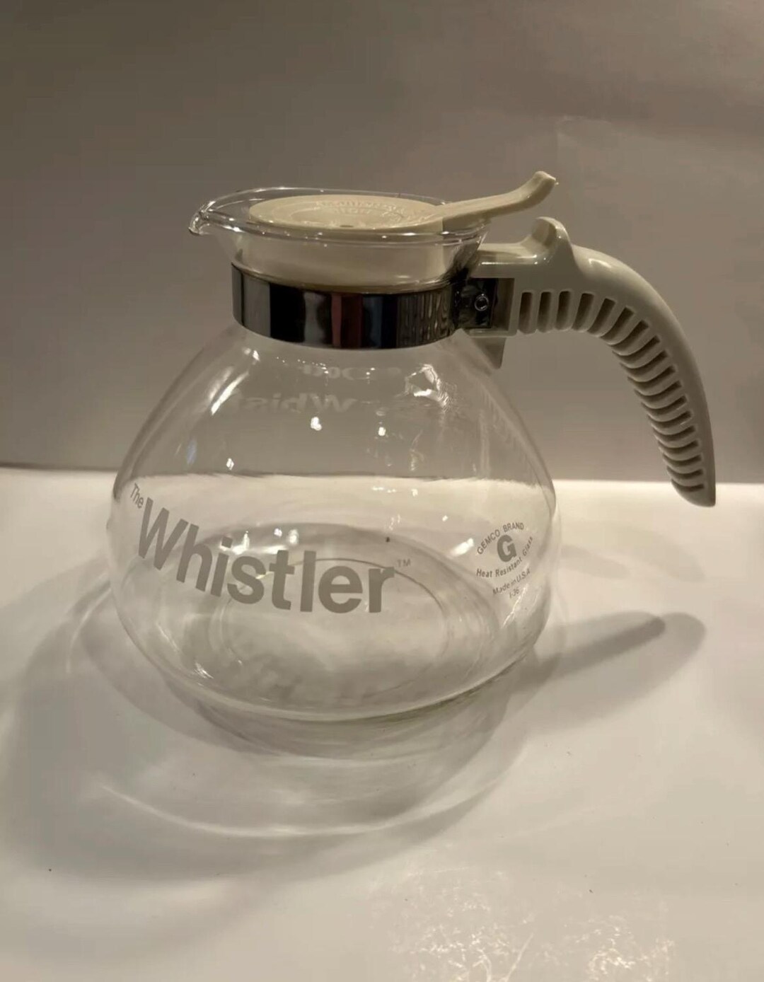 The Whistler GEMCO Brand 8 Cup Coffee Pot Heat Resistant Glass Made in ...