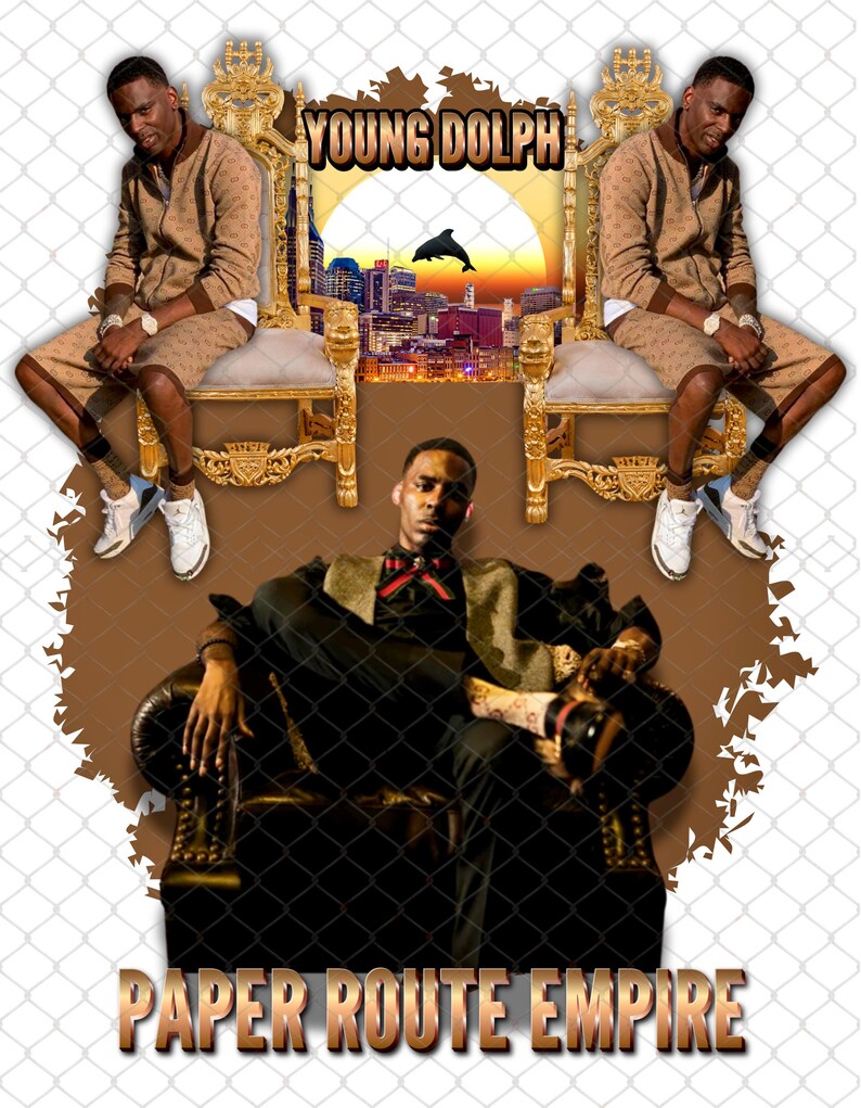 Young Dolph T-shirt Template & PNG - Etsy