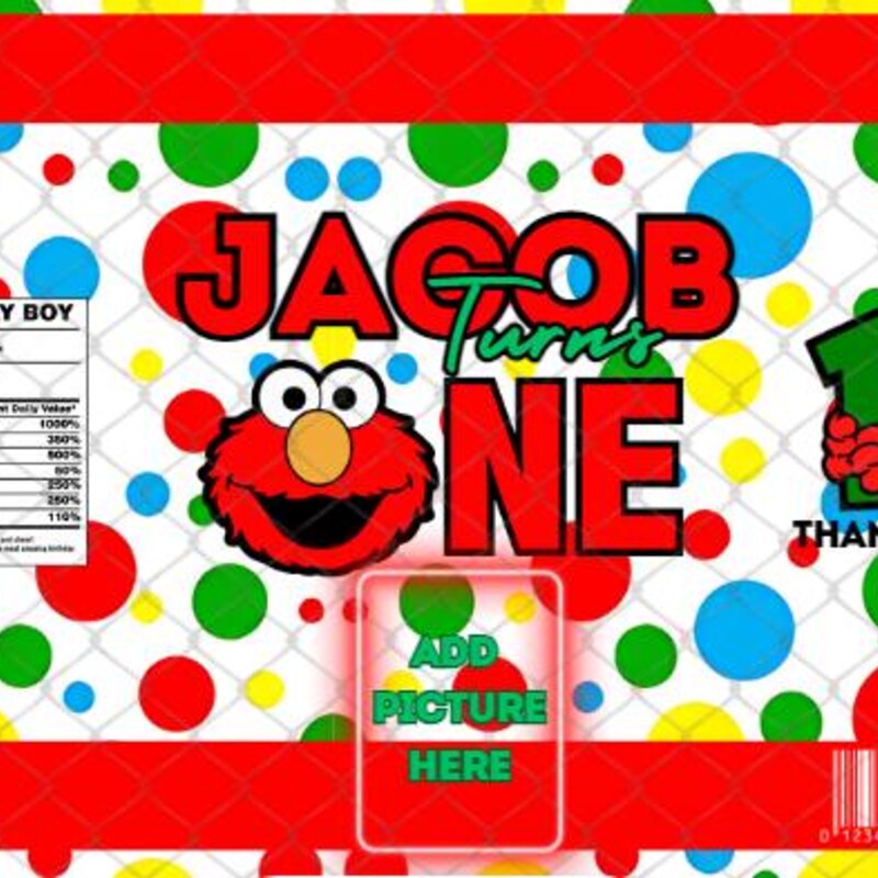 Elmo Labels - Etsy