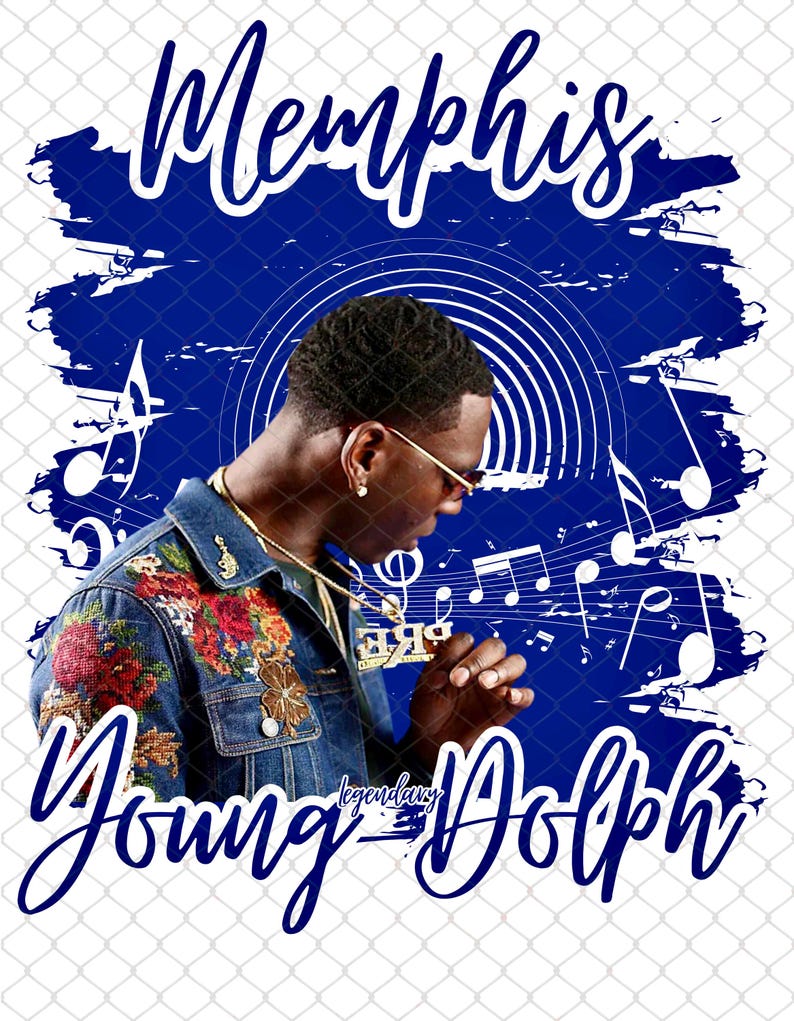 Young Dolph T-shirt Template & PNG - Etsy