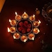 Golden Decorative Metal Diya Urli Bowl Handcrafted Rangoli Urli Bowl ...