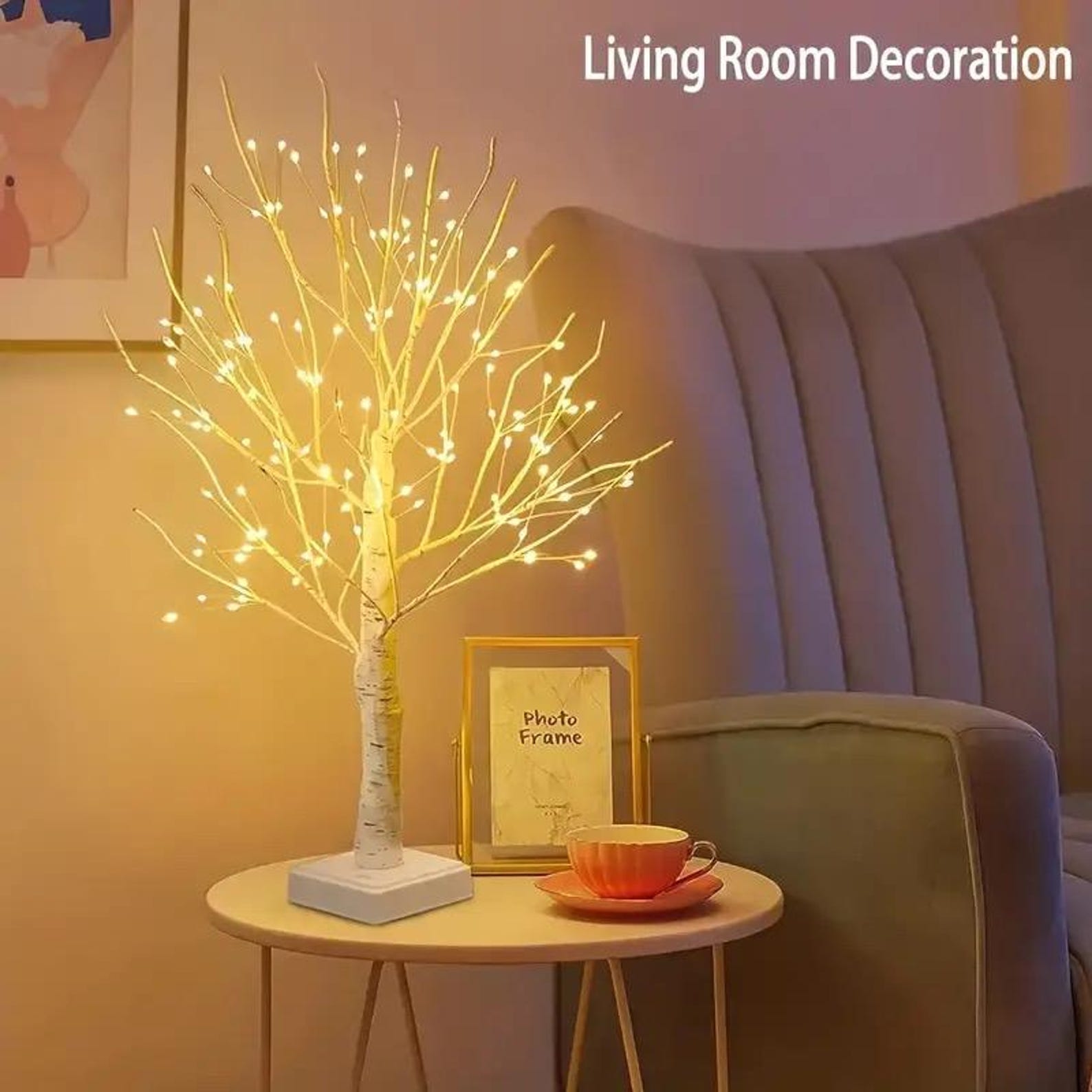 LED Birch Tree Lamp, Holiday Home Decor, Valentines Day Gift - Etsy