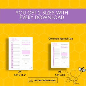 Printable Journal Page Pink Daily Itinerary Pink Printable Page Pink ...