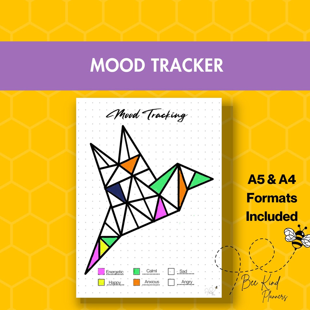 Mood Tracker Planner Inserts Mood Tracker for Adults Monthly Mood ...