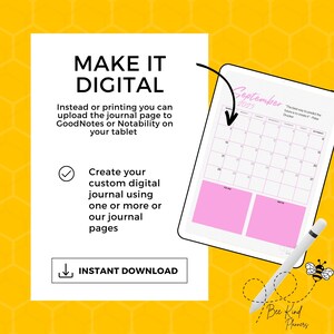 2025 Monthly Planner | Cute Pink 2025 Calendar | Printable Journal Page ...