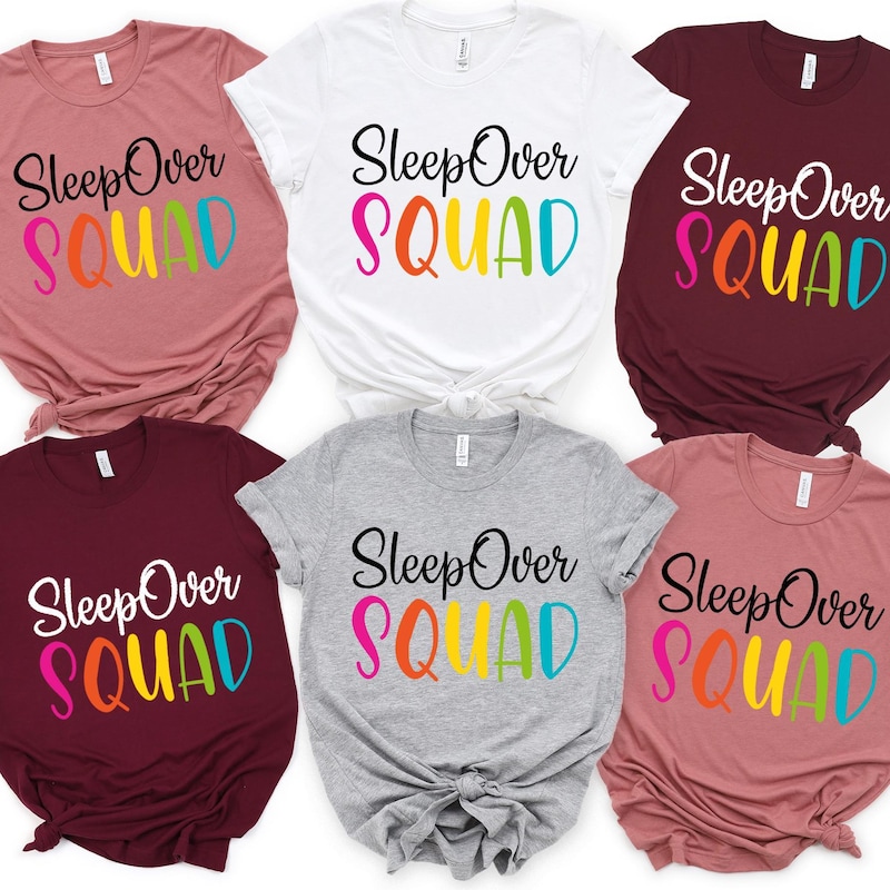 Slumber Party Squad Shirt - Etsy