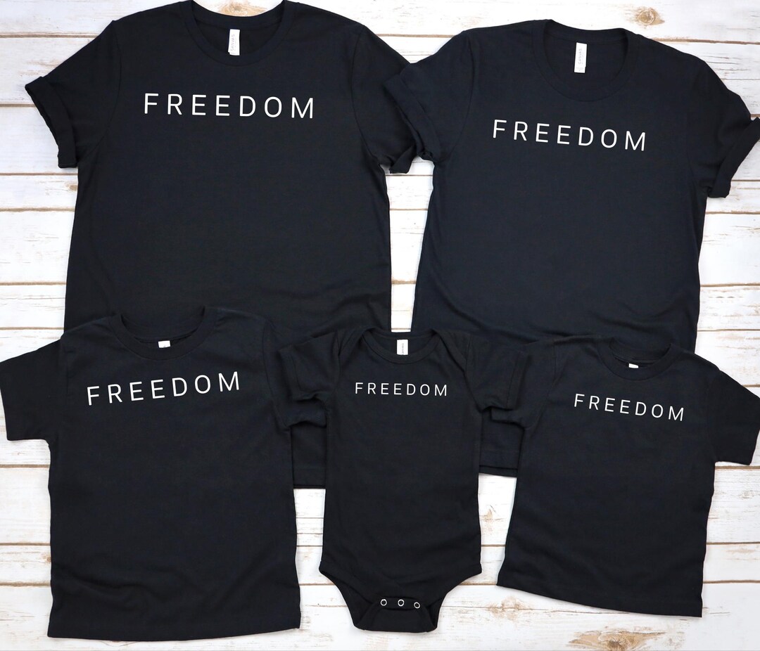 Family Freedom Shirt - Bold Freedom T-shirt - Patriotic USA Apparel ...