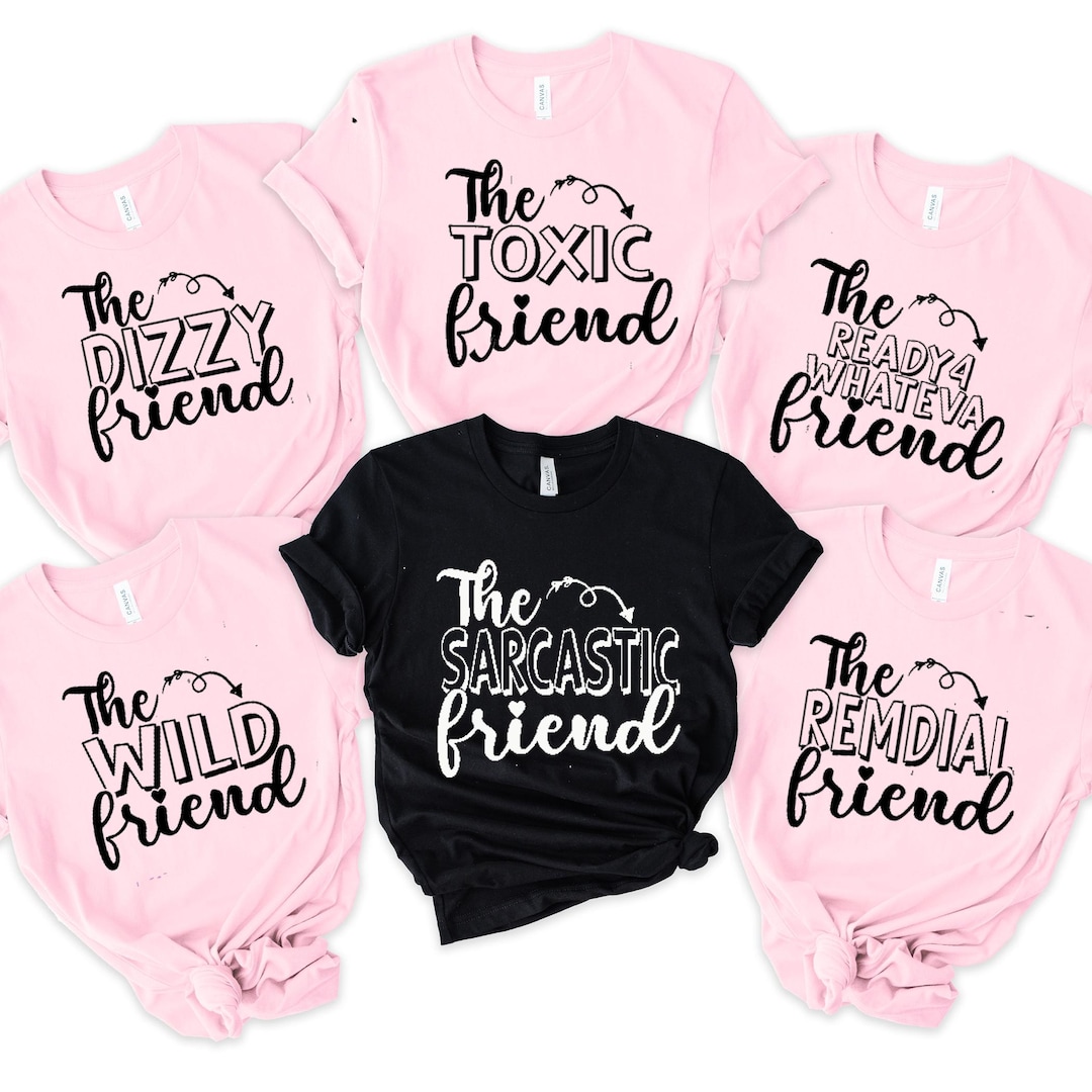 Funny Friend Group Shirts Personalized Shirts, Matching Friends Shirts ...